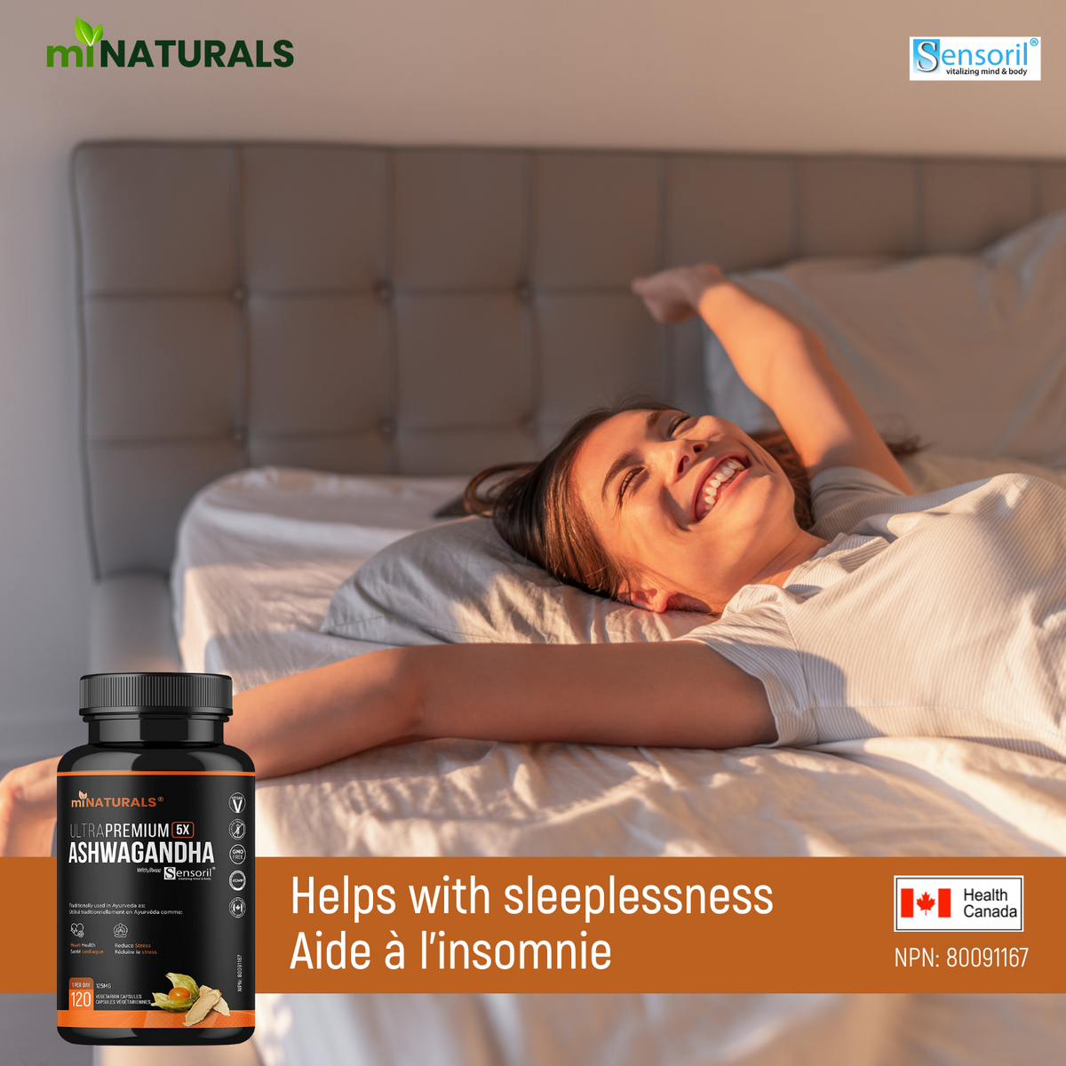 Ashwagandha with Sensoril | Natural Stress Relief | miNATURALS