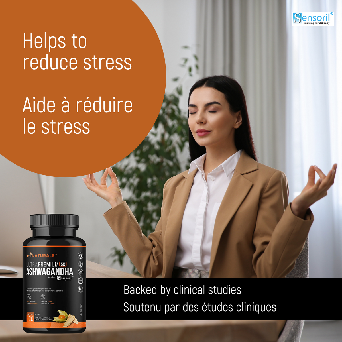 Ashwagandha with Sensoril | Natural Stress Relief | miNATURALS
