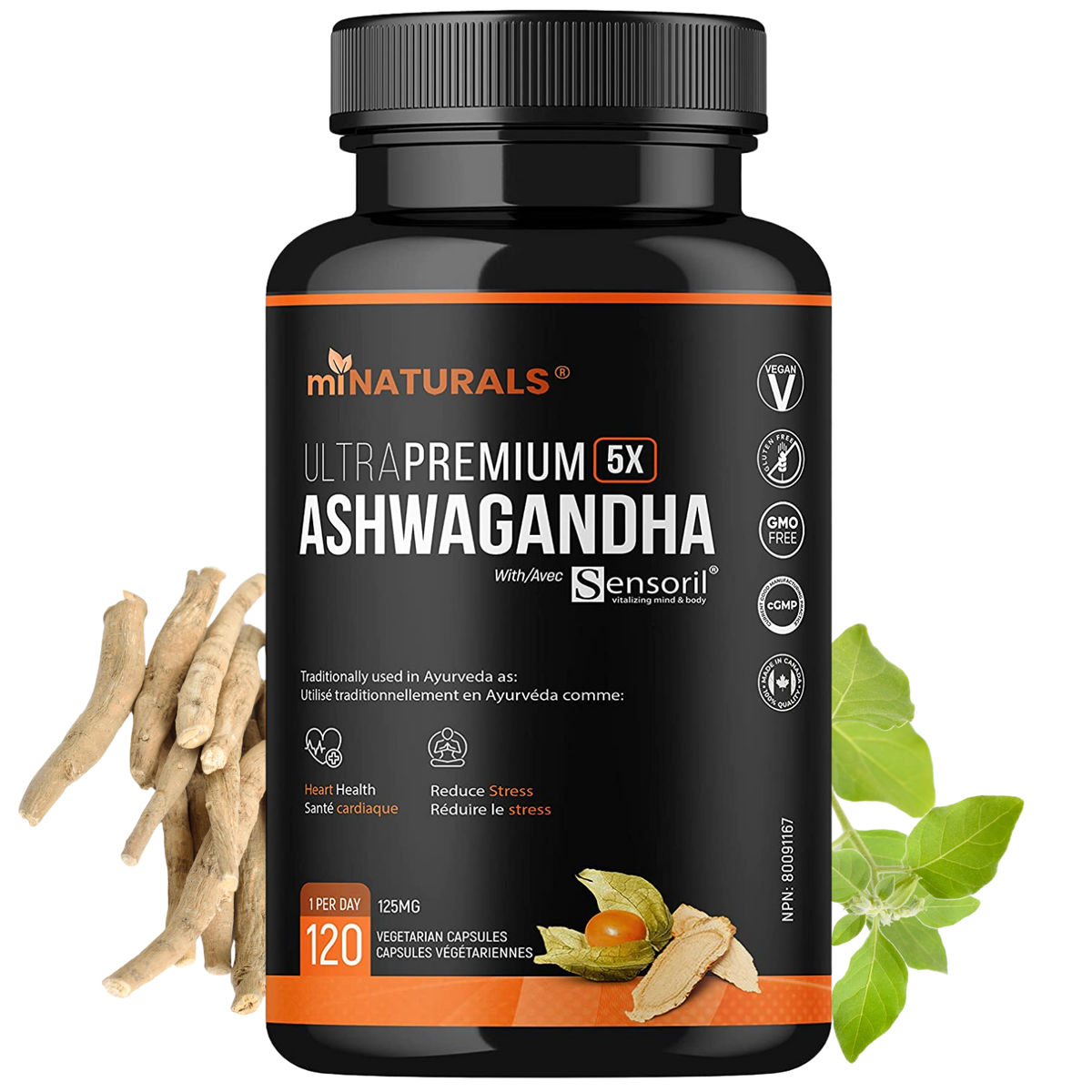 Ashwagandha with Sensoril | Natural Stress Relief | miNATURALS